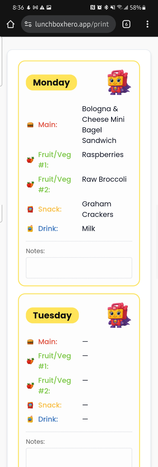 Lunchbox Hero – Kid-Led Lunch Planning Made Easy