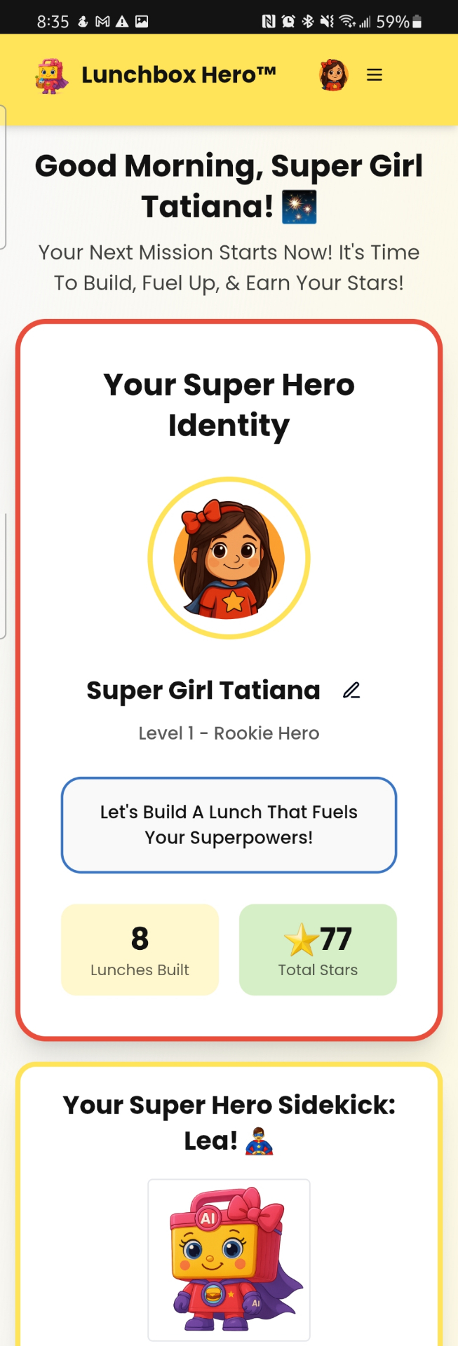 Lunchbox Hero – Kid-Led Lunch Planning Made Easy
